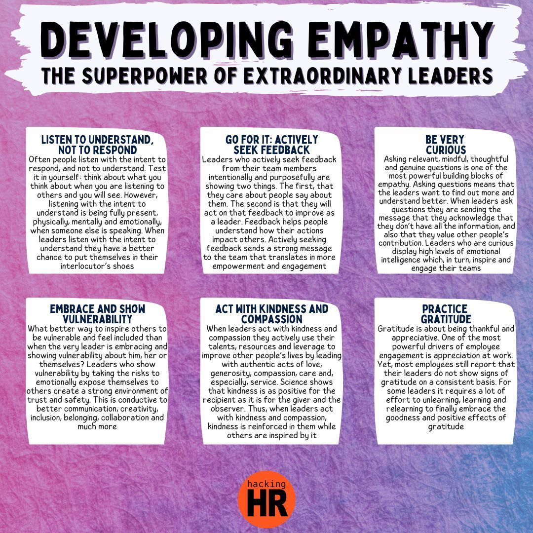 Hacking HR on LinkedIn: #empathy #leadership #hr #hackinghr Hacking HR on LinkedIn: #empathy #leadership #hr #hackinghr