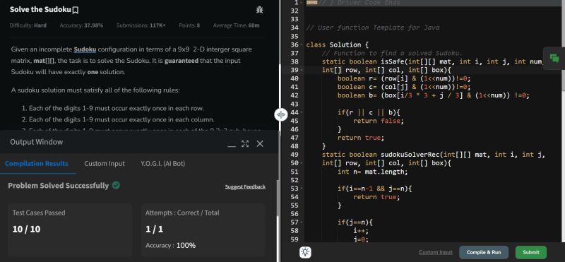 #gfg160 #geekstreak2024 #dsa #backtracking #sudokusolver #recursion ... #gfg160 #geekstreak2024 #dsa #backtracking #sudokusolver #recursion ...
