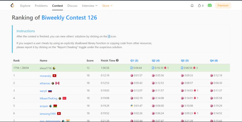 Shiva Sankar on LinkedIn: #leetcode #contest #codingchallenge #coding # ... Shiva Sankar on LinkedIn: #leetcode #contest #codingchallenge #coding # ...