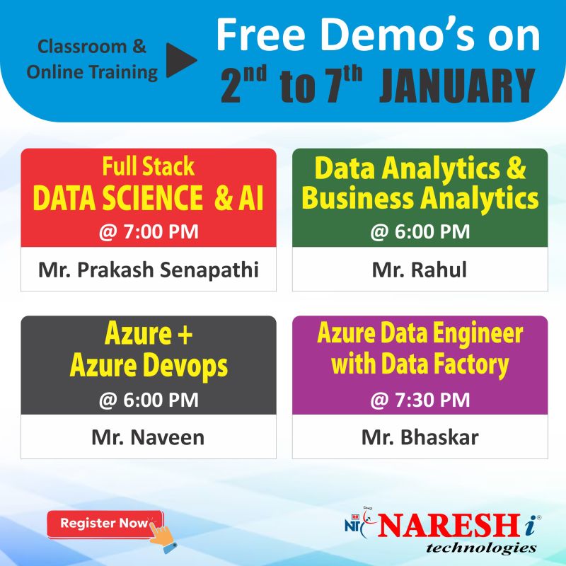 Naresh i Technologies on LinkedIn: #python #datascience #powerbi # ... Naresh i Technologies on LinkedIn: #python #datascience #powerbi # ...