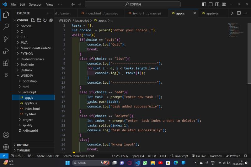ARJUN PATHANIA on LinkedIn: Working with JavaScript 🙂 ARJUN PATHANIA on LinkedIn: Working with JavaScript 🙂