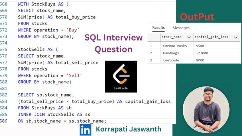 #day #leetcode #sql #datascience #techinterviews #learnsql… | Korrapati ... #day #leetcode #sql #datascience #techinterviews #learnsql… | Korrapati ...