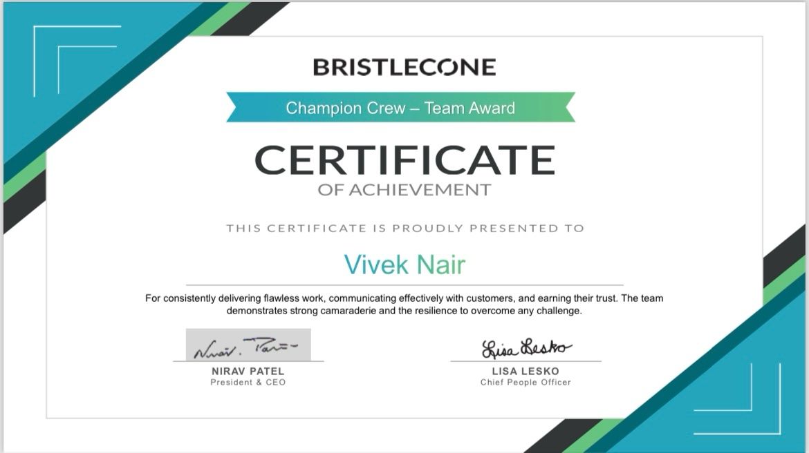 Vivek Nair on LinkedIn: #bristlecone #sap #bristlecone | 13 comments Vivek Nair on LinkedIn: #bristlecone #sap #bristlecone | 13 comments