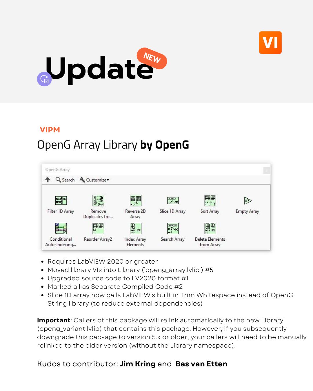 OpenG Array Library Update | VIPM - Discover LabVIEW Tools! posted on ... OpenG Array Library Update | VIPM - Discover LabVIEW Tools! posted on ...