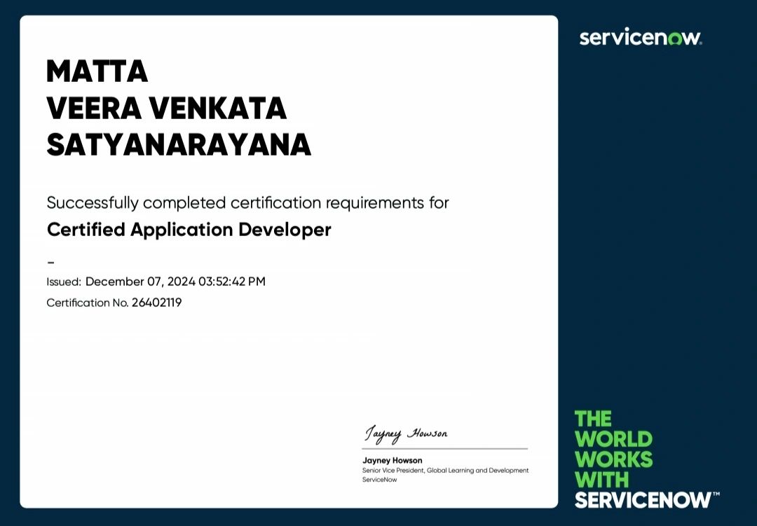 #servicenow #cadcertified #careergrowth #continuouslearning… | VEERA ... #servicenow #cadcertified #careergrowth #continuouslearning… | VEERA ...