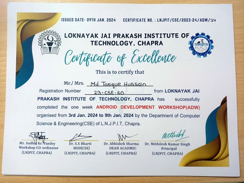MD TARIQUE HUSSAIN on LinkedIn: #100daysofcode #certificate # ... MD TARIQUE HUSSAIN on LinkedIn: #100daysofcode #certificate # ...