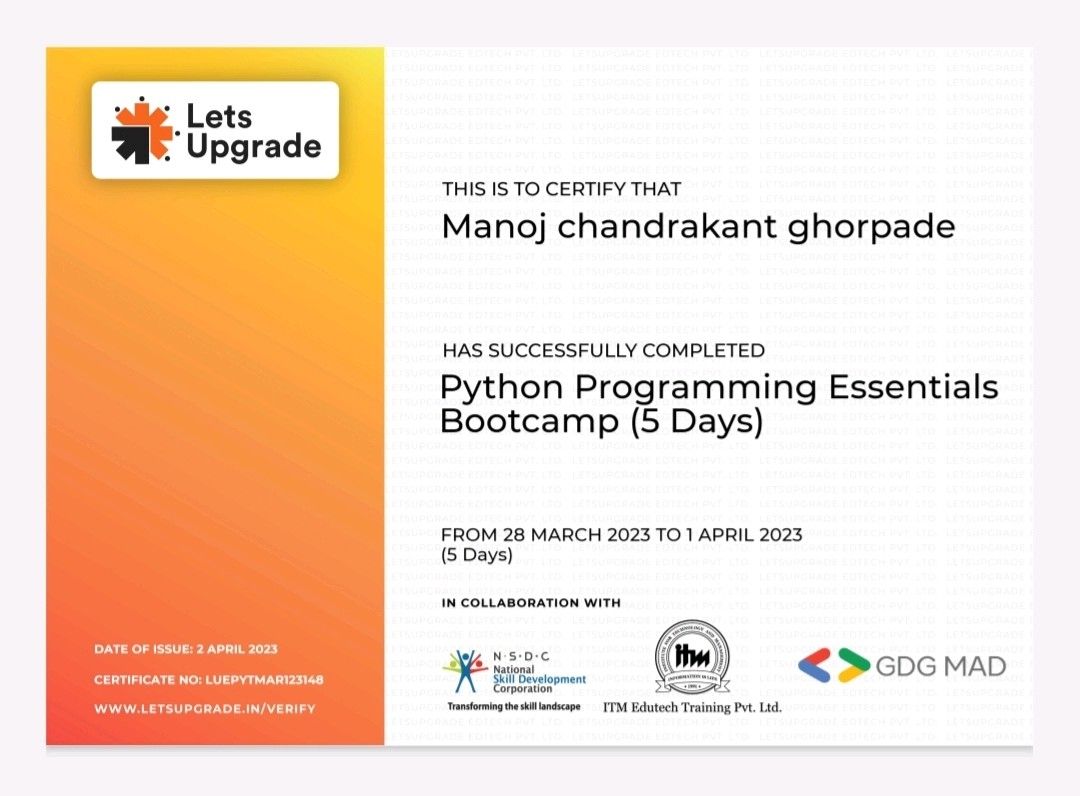 Manoj Ghorpade on LinkedIn: #python #programming #datascience # ... Manoj Ghorpade on LinkedIn: #python #programming #datascience # ...