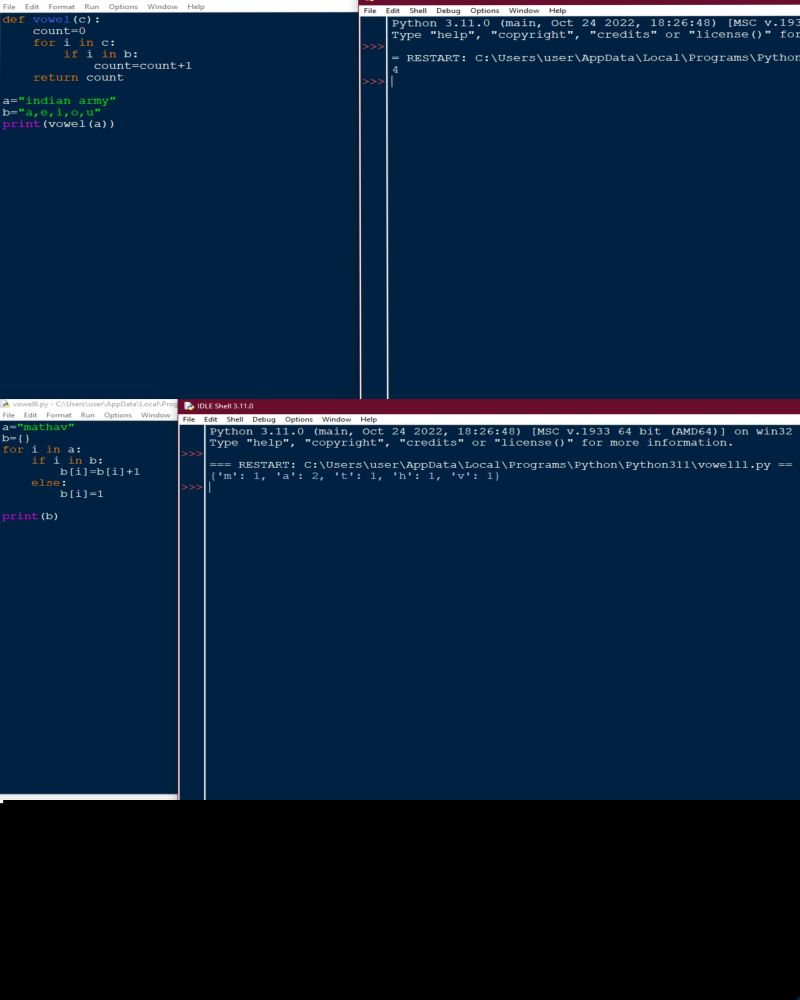 Mathavan M on LinkedIn: #coding #vowelsword #python Mathavan M on LinkedIn: #coding #vowelsword #python