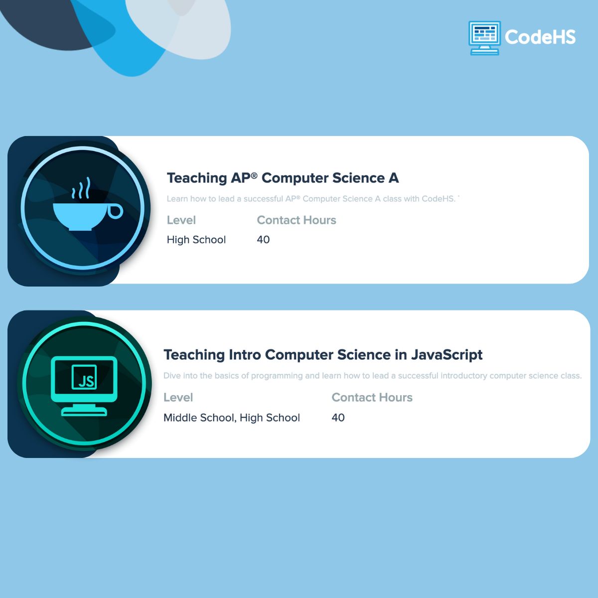 CodeHS on LinkedIn: CodeHS offers comprehensive online professional ... CodeHS on LinkedIn: CodeHS offers comprehensive online professional ...