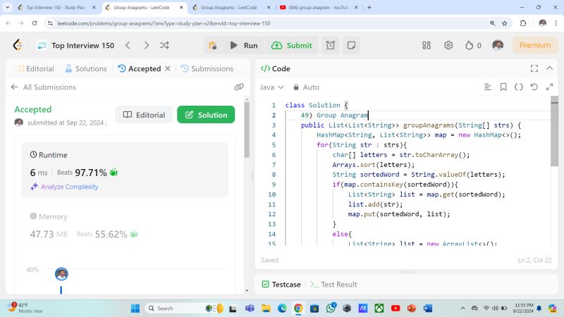 Sandeep Gupta on LinkedIn: #dsa #btech #hashmap #groupanagram #developer Sandeep Gupta on LinkedIn: #dsa #btech #hashmap #groupanagram #developer