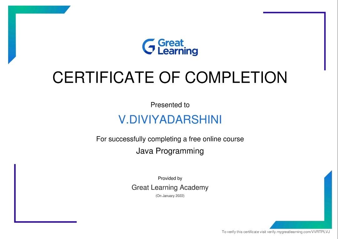 Diviyadarshini Varadarajan on LinkedIn: #learning #java #programming # ... Diviyadarshini Varadarajan on LinkedIn: #learning #java #programming # ...