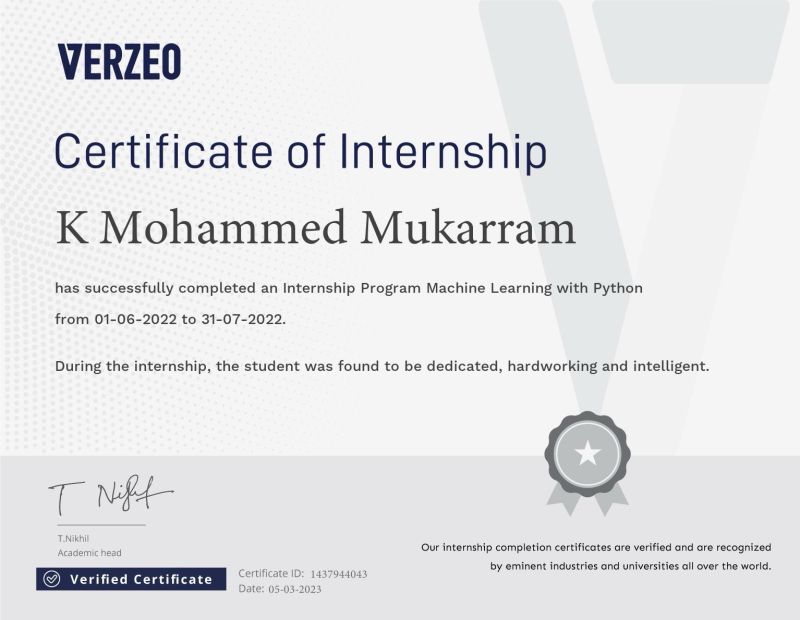 Mohammad Mukarram K on LinkedIn: #machinelearning #python # ... Mohammad Mukarram K on LinkedIn: #machinelearning #python # ...