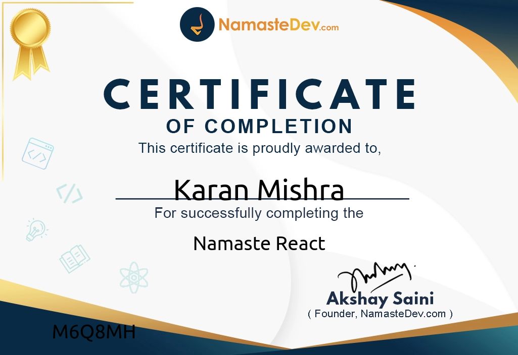 Karan Mishra on LinkedIn: #namasteyreact #reactjs #webdevelopment # ... Karan Mishra on LinkedIn: #namasteyreact #reactjs #webdevelopment # ...