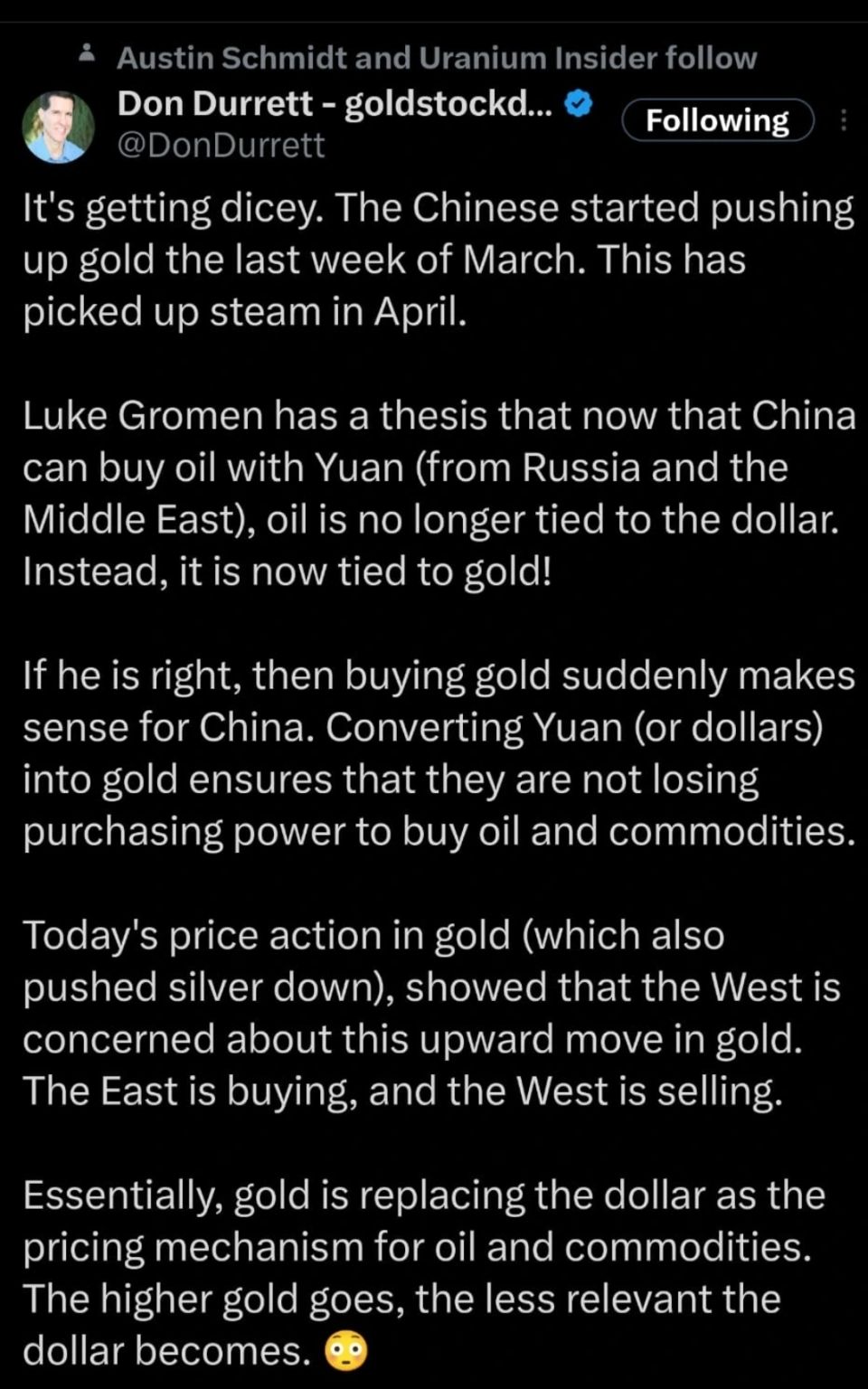 Devjeet Singh Sawhney on LinkedIn: interesting theory on Gold Devjeet Singh Sawhney on LinkedIn: interesting theory on Gold