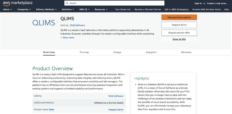 OnQ Software on LinkedIn: QLIMS is on AWS Marketplace - OnQ Software OnQ Software on LinkedIn: QLIMS is on AWS Marketplace - OnQ Software