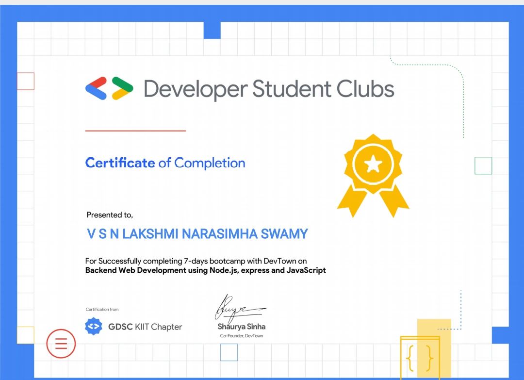Lakshmi narasimha swamy kollapudi on LinkedIn: #nodejs #javascript # ... Lakshmi narasimha swamy kollapudi on LinkedIn: #nodejs #javascript # ...