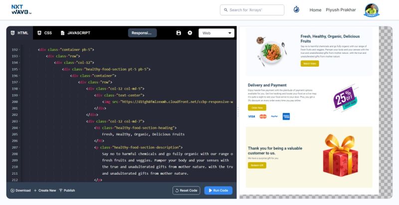 Piyush Prakhar Singh on LinkedIn: #30daysofcode #day11 #nxtwave #ccbp4 ... Piyush Prakhar Singh on LinkedIn: #30daysofcode #day11 #nxtwave #ccbp4 ...