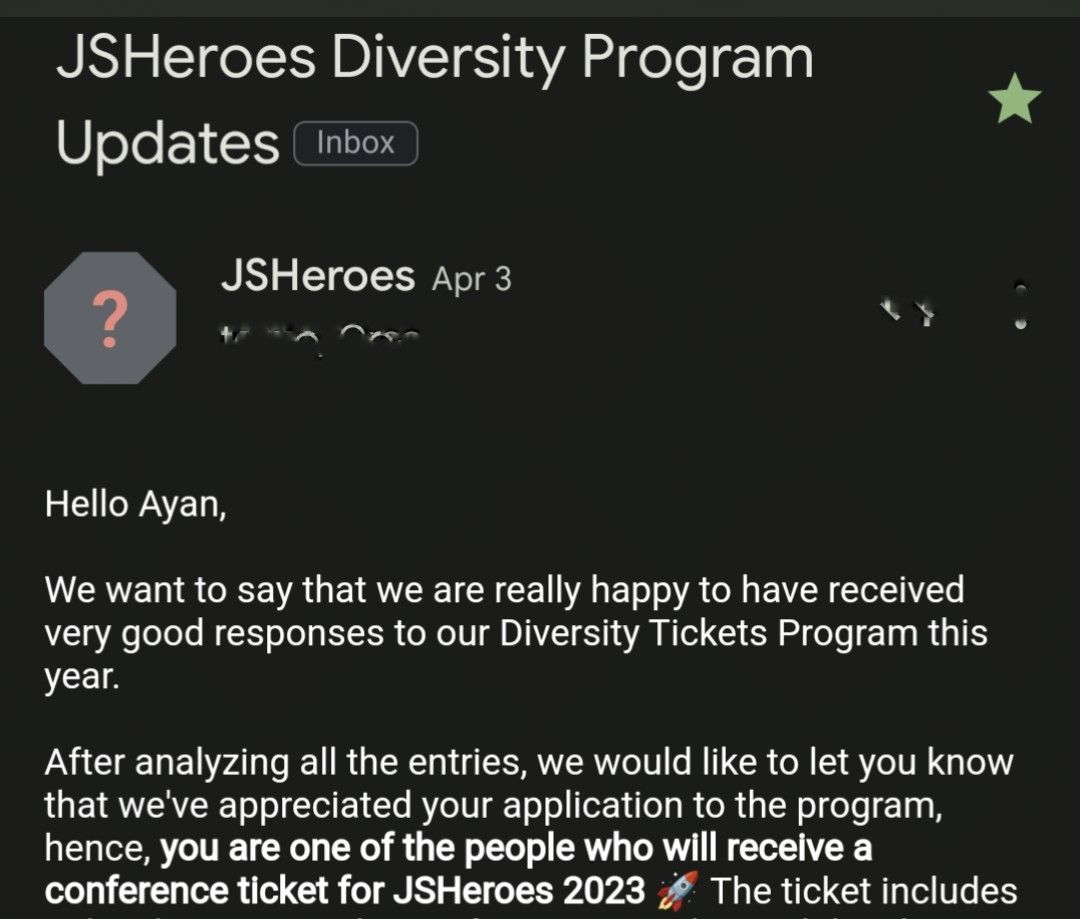 Ayan Gupta on LinkedIn: #conference #javascript Ayan Gupta on LinkedIn: #conference #javascript