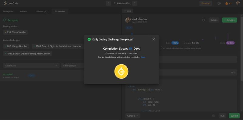 #leetcode #dailychallenge | Vivek Chouhan #leetcode #dailychallenge | Vivek Chouhan