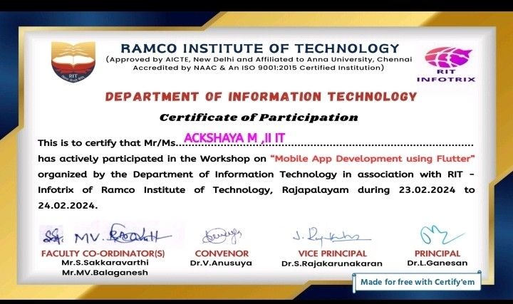 Ackshaya M on LinkedIn: Excited to share I have attended 2 days ... Ackshaya M on LinkedIn: Excited to share I have attended 2 days ...