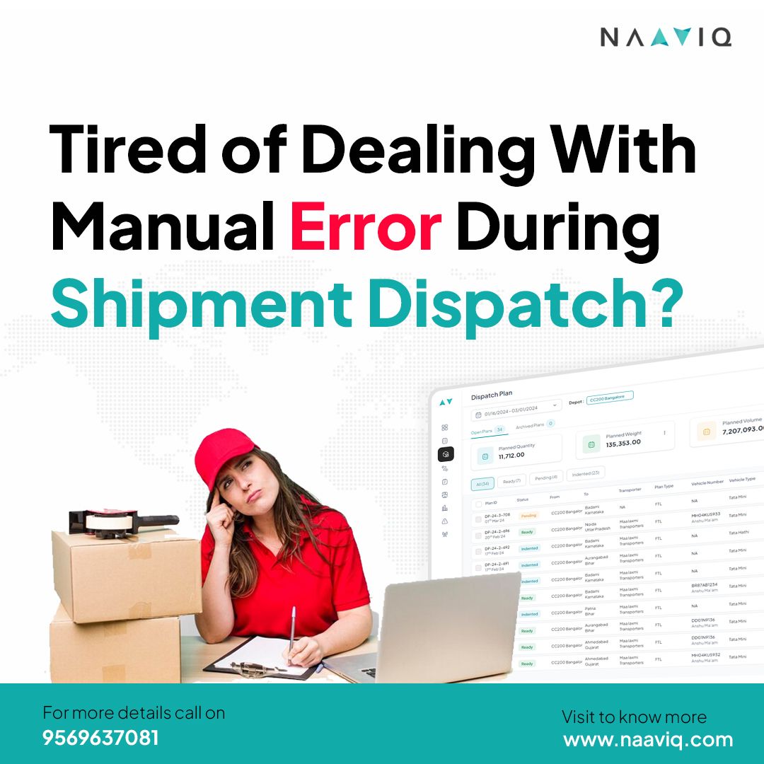 NaaviQ on LinkedIn: Tired of dealing with manual errors during shipment ... NaaviQ on LinkedIn: Tired of dealing with manual errors during shipment ...