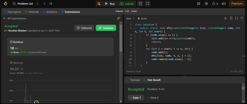Roushan Bhadani on LinkedIn: #leetcode #java Roushan Bhadani on LinkedIn: #leetcode #java