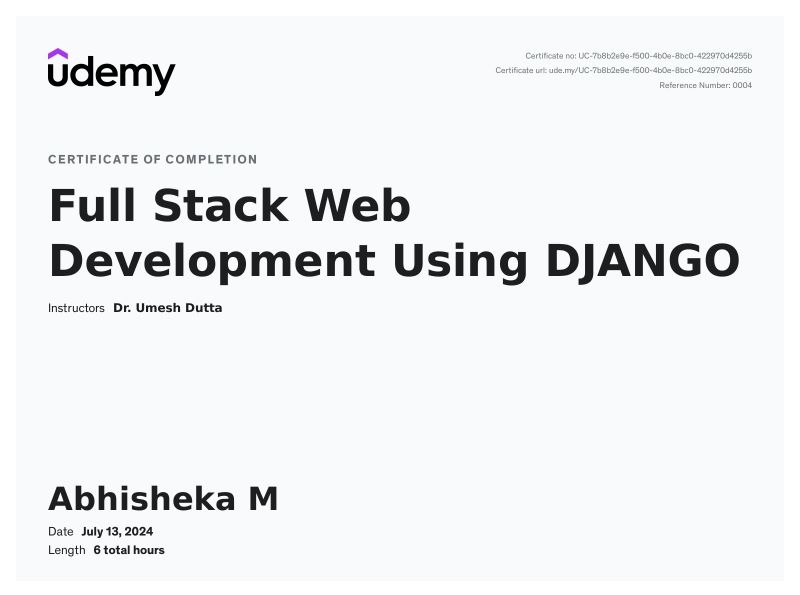#django #webdevelopment #python #devops #learning | Abhisheka M #django #webdevelopment #python #devops #learning | Abhisheka M