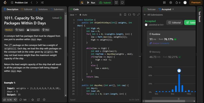 Umang Kumar on LinkedIn: #100daysofcode #java #leetcode #binarysearch # ... Umang Kumar on LinkedIn: #100daysofcode #java #leetcode #binarysearch # ...