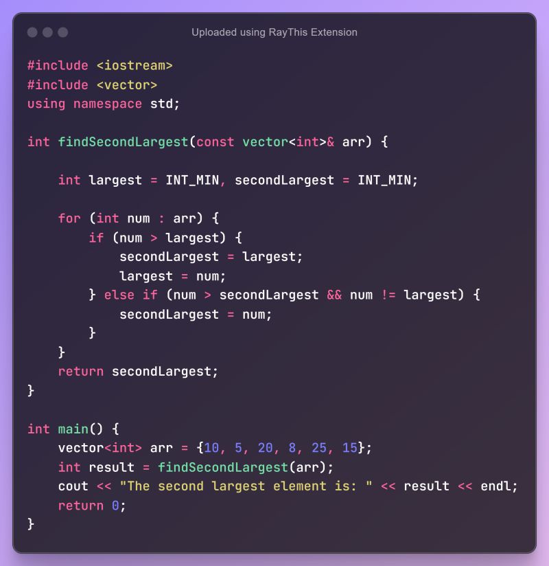 Devesh Jangid on LinkedIn: #100daysofcode #cplusplus #arrays #vectors # ... Devesh Jangid on LinkedIn: #100daysofcode #cplusplus #arrays #vectors # ...