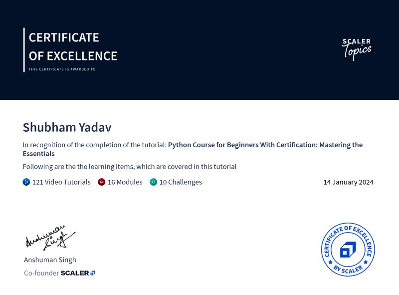 Shubham Yadav on LinkedIn: #python #learning #skills #newbeginnings Shubham Yadav on LinkedIn: #python #learning #skills #newbeginnings