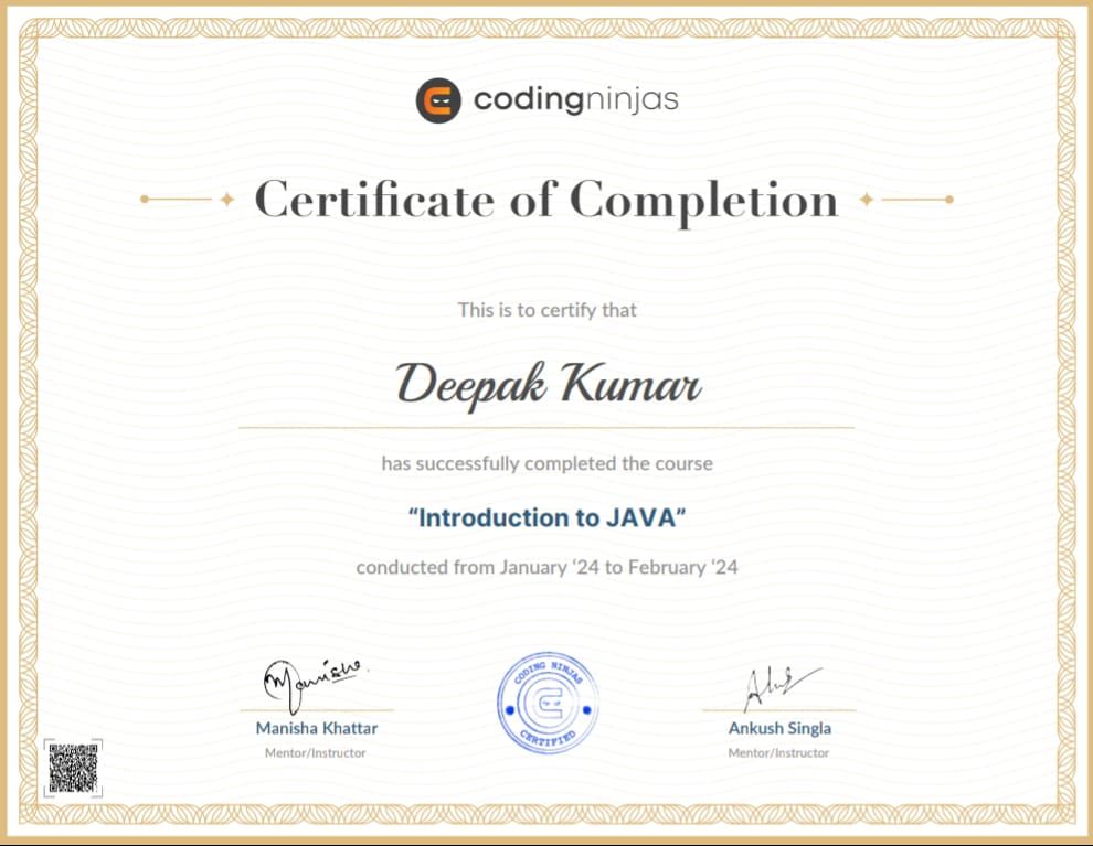Deepak kumar on LinkedIn: #connections #codingninjas Deepak kumar on LinkedIn: #connections #codingninjas