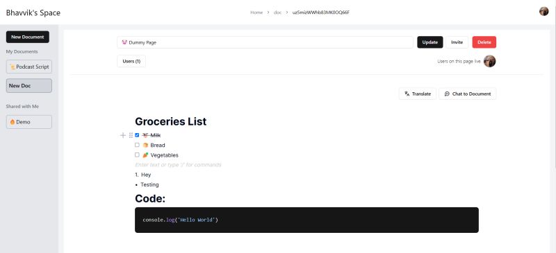 Bhavik Arora on LinkedIn: #ai #notionclone #openai Bhavik Arora on LinkedIn: #ai #notionclone #openai