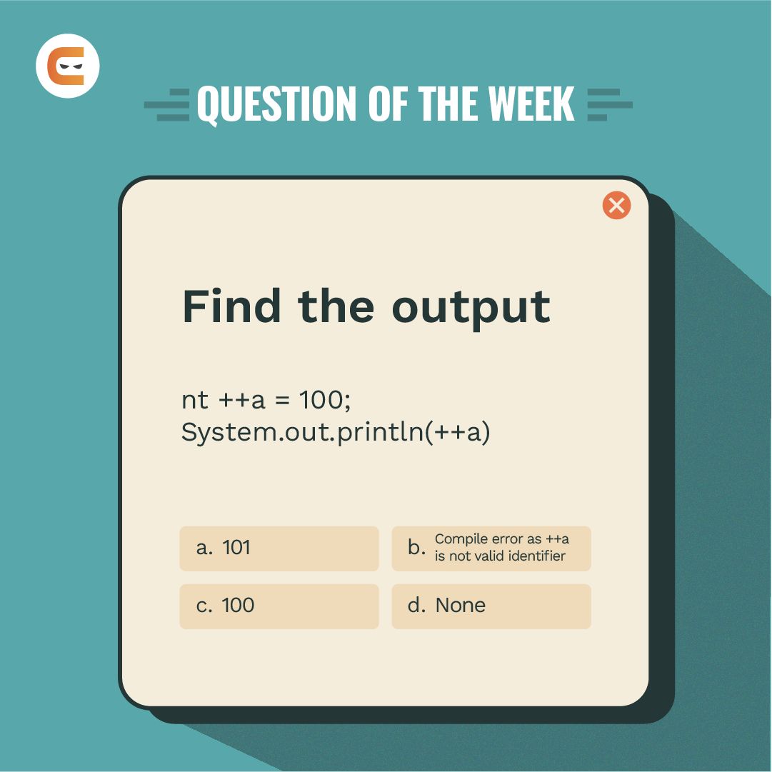#codingninjas #questionoftheweek #javaquiz | Coding Ninjas | 12 comments #codingninjas #questionoftheweek #javaquiz | Coding Ninjas | 12 comments