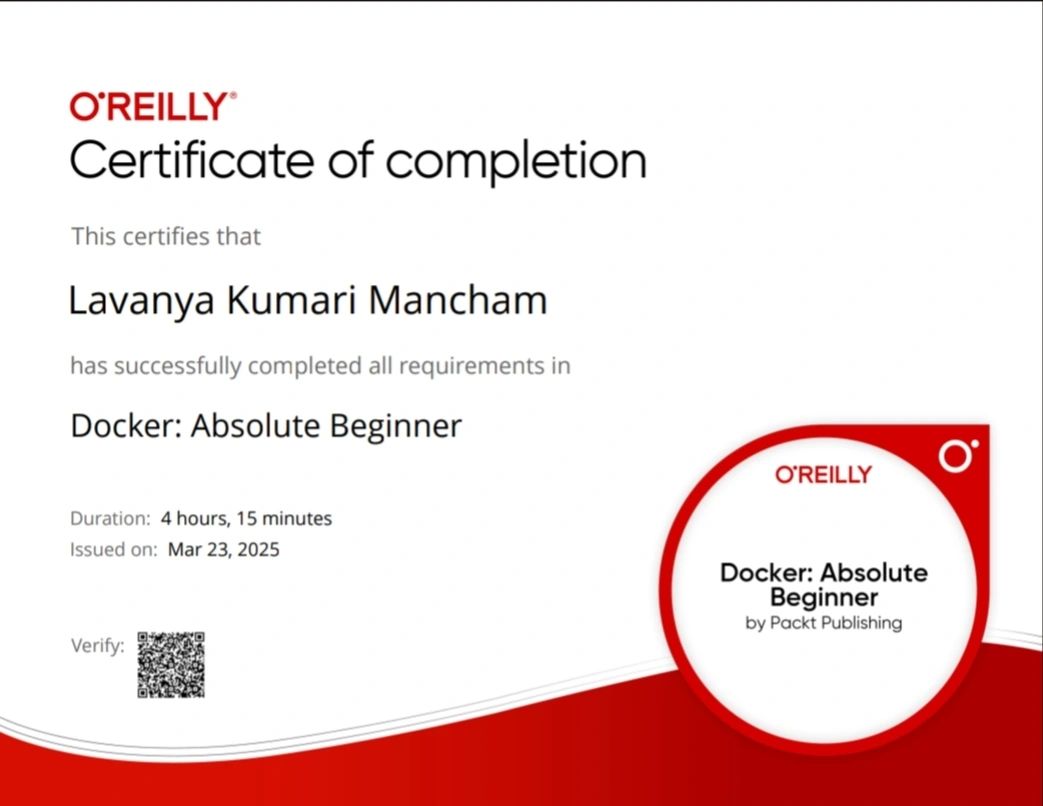#docker #devops | Lavanya Kumari Mancham #docker #devops | Lavanya Kumari Mancham