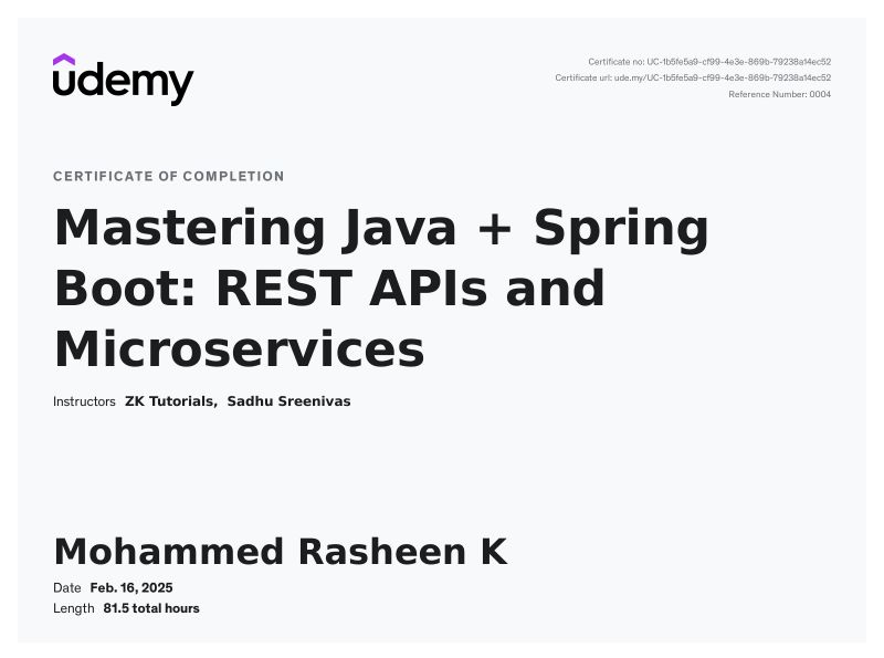 #java #springboot #restapi #microservices #sql #learning #certification ... #java #springboot #restapi #microservices #sql #learning #certification ...