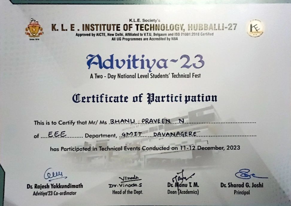 Bhanu Praveen N on LinkedIn: #technicalfest #engineering #innovation # ... Bhanu Praveen N on LinkedIn: #technicalfest #engineering #innovation # ...