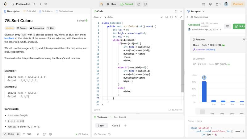 #100daysofcode #leetcode #100daysofcode #java #dsa #sorting #greedy ... #100daysofcode #leetcode #100daysofcode #java #dsa #sorting #greedy ...