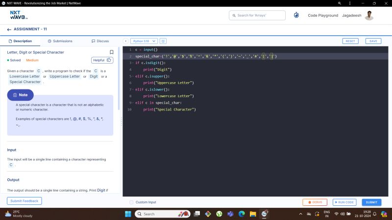 K JAGADEESH on LinkedIn: #30daysofcode #python #codechallenge # ... K JAGADEESH on LinkedIn: #30daysofcode #python #codechallenge # ...