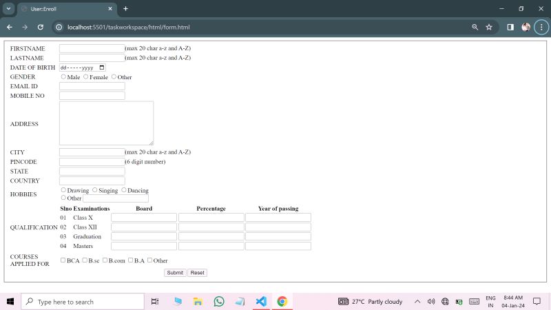 How I created a form using html-5 | VENKATRAMANA M posted on the topic ... How I created a form using html-5 | VENKATRAMANA M posted on the topic ...