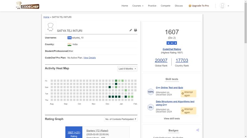 #codechef #leetcode #competitiveprogramming #codingjourney… | Satya Tej ... #codechef #leetcode #competitiveprogramming #codingjourney… | Satya Tej ...