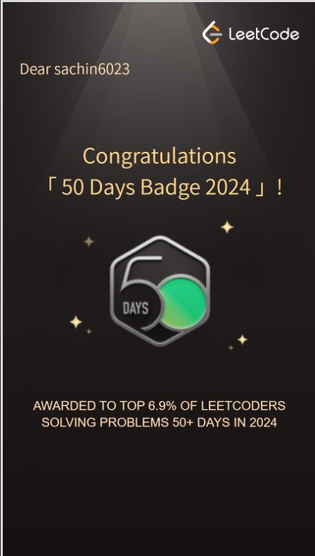 Sachin . on LinkedIn: #leetcode #coding #achievement #problemsolving # ... Sachin . on LinkedIn: #leetcode #coding #achievement #problemsolving # ...