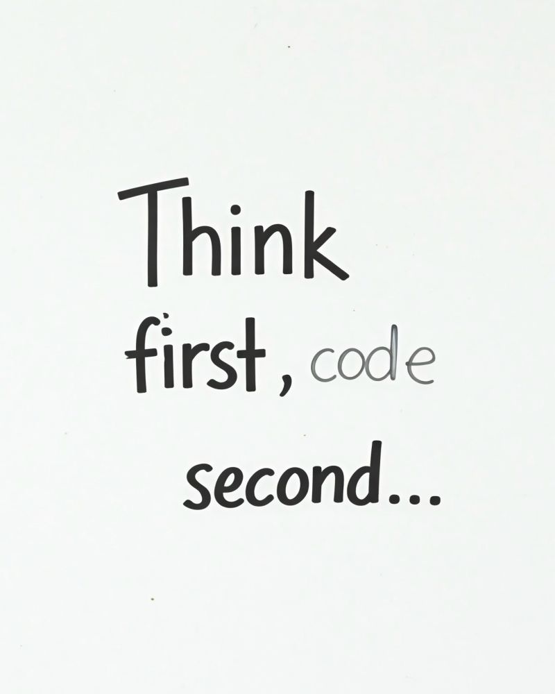 arjun shaji on LinkedIn: The Art of Coding: Think First, Code Second ... arjun shaji on LinkedIn: The Art of Coding: Think First, Code Second ...
