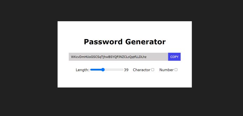 Sumit Kumar on LinkedIn: Random Password Generator With React As ... Sumit Kumar on LinkedIn: Random Password Generator With React As ...