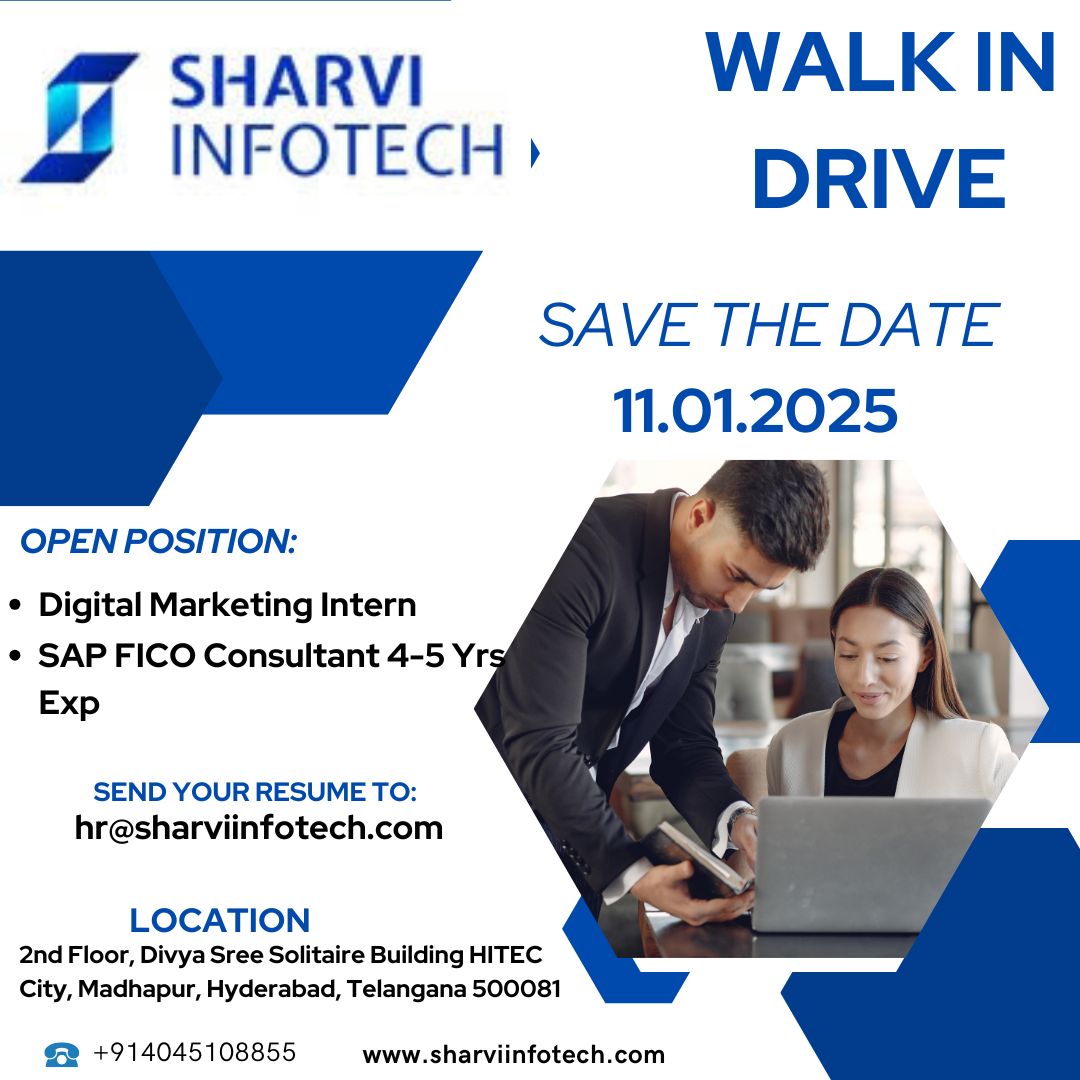 Sharvi Infotech Pvt Ltd. on LinkedIn: #hiring #sap #sapfico # ... Sharvi Infotech Pvt Ltd. on LinkedIn: #hiring #sap #sapfico # ...
