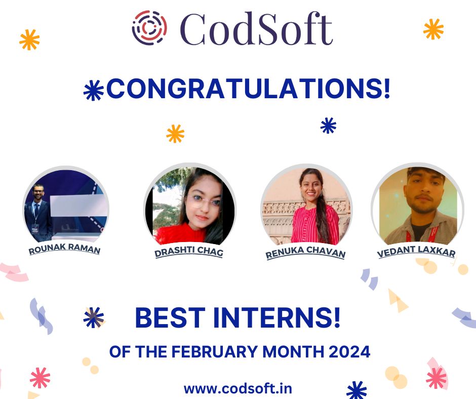 CodSoft on LinkedIn: #codsoft #codsoftinternship #intern # ... CodSoft on LinkedIn: #codsoft #codsoftinternship #intern # ...