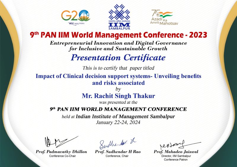 Rachit Singh Thakur on LinkedIn: #iim #sambalpur #paperpresentation Rachit Singh Thakur on LinkedIn: #iim #sambalpur #paperpresentation