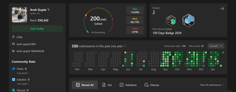 Ansh Gupta on LinkedIn: #leetcode #codingjourney #milestone # ... Ansh Gupta on LinkedIn: #leetcode #codingjourney #milestone # ...