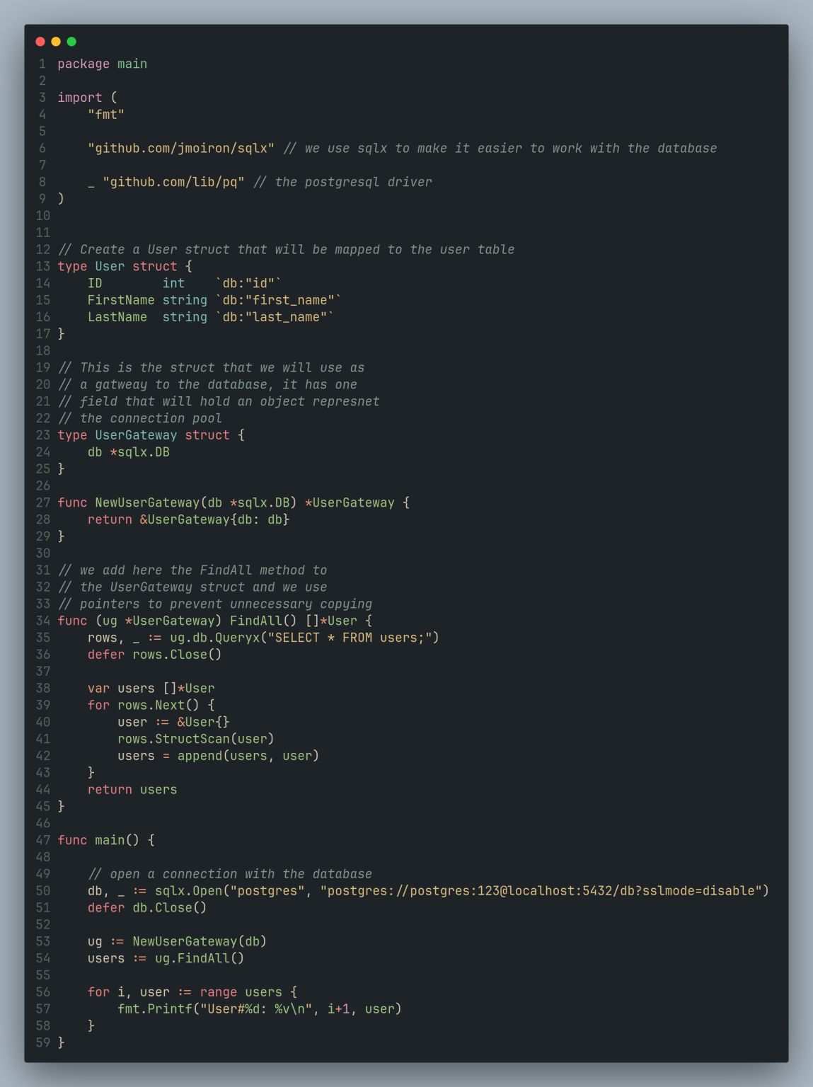 How to use Table Data Gateway Pattern in GO ? What is this? - Table ... How to use Table Data Gateway Pattern in GO ? What is this? - Table ...