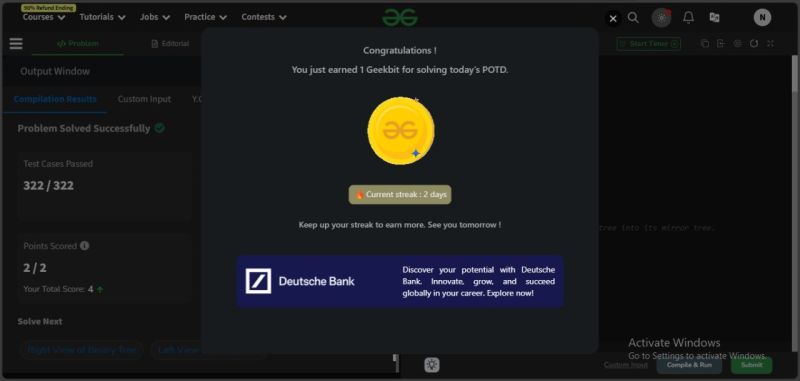 Poojitha Dolai on LinkedIn: #geeksforgeeks #coding #problemsolving # ... Poojitha Dolai on LinkedIn: #geeksforgeeks #coding #problemsolving # ...