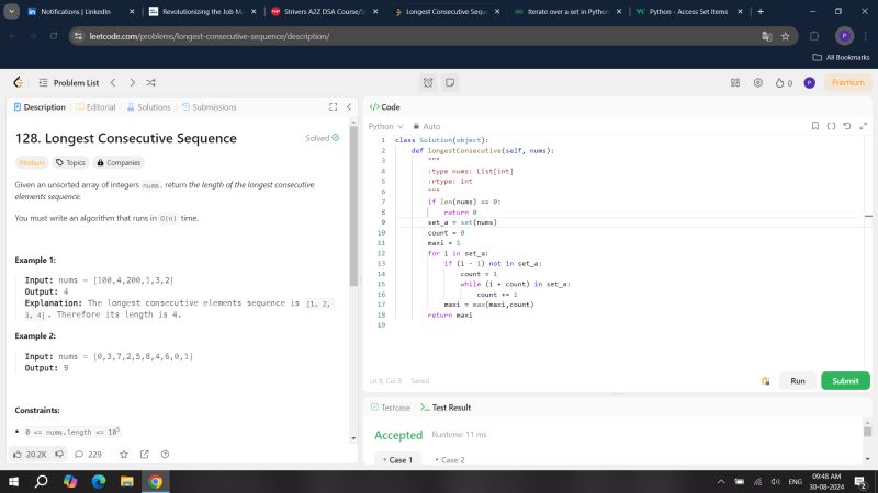 Prasanth T.K on LinkedIn: #leetcode #problem #dsa #set #datastructure # ... Prasanth T.K on LinkedIn: #leetcode #problem #dsa #set #datastructure # ...
